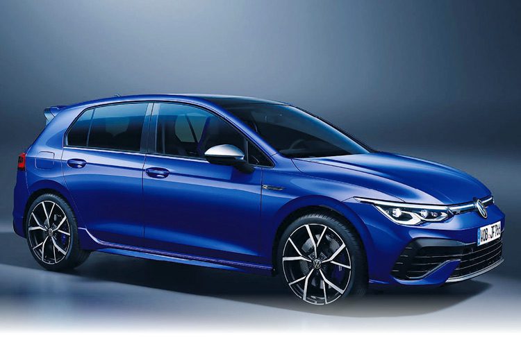 VW Golf R z trybem driftu